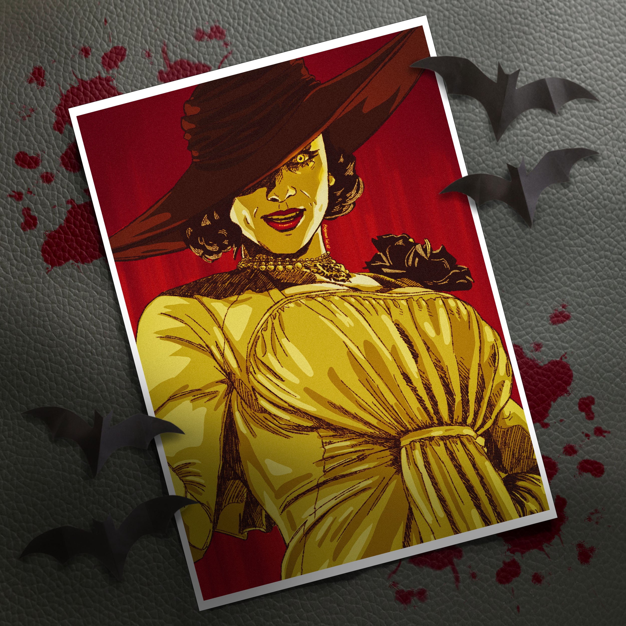 Lady Dimitrescu, Resident Evil Village Inspired A5 Print - Etsy