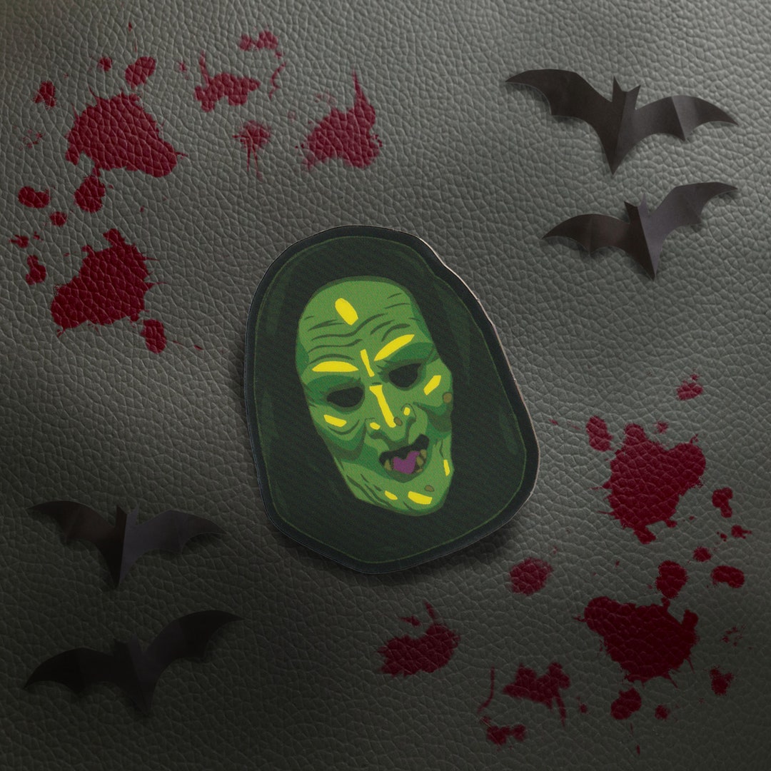 Silver Shamrock Witch Mask, Halloween 3 Inspired Sticker 5.6x7 Cm - Etsy