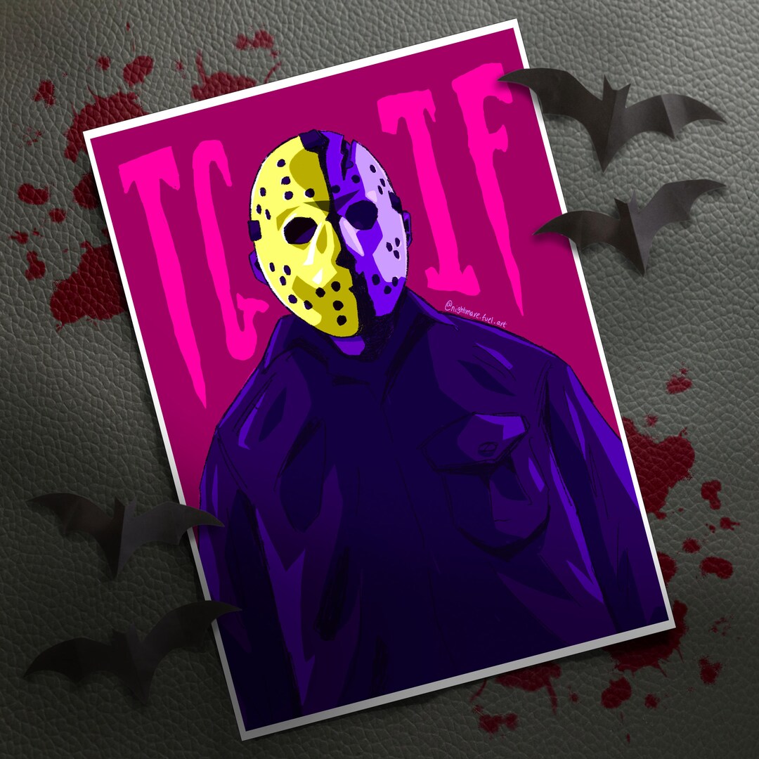 Jason Voorhees TGIF Friday the 13th Inspired A5 Print - Etsy
