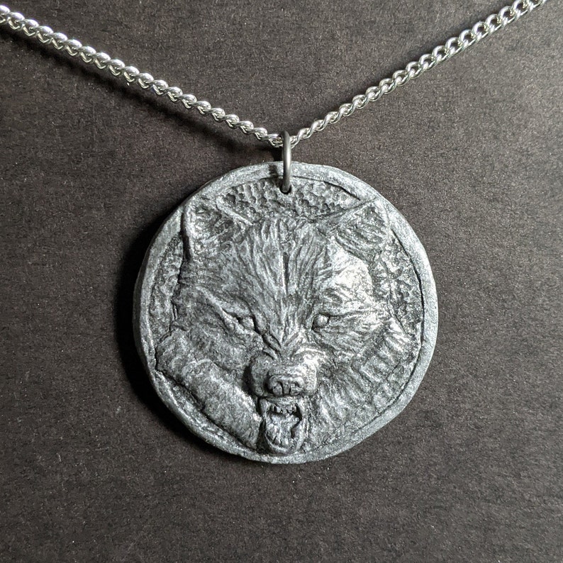 Witcher Inspired Wolf Medallion - Etsy