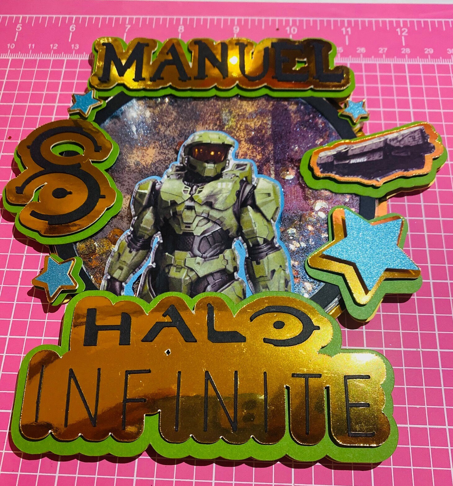 Halo Infinite Master Chief Halo Infinite Cake Topper Halo | Etsy