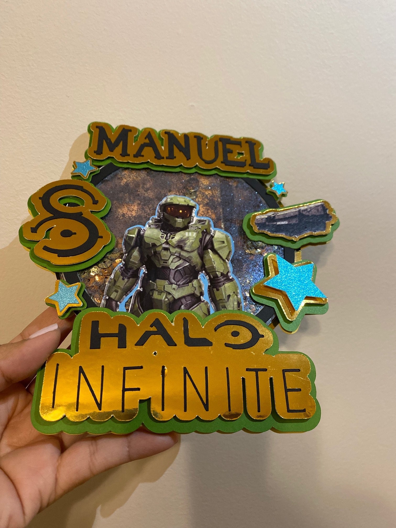 Halo Infinite Master Chief Halo Infinite Cake Topper Halo | Etsy