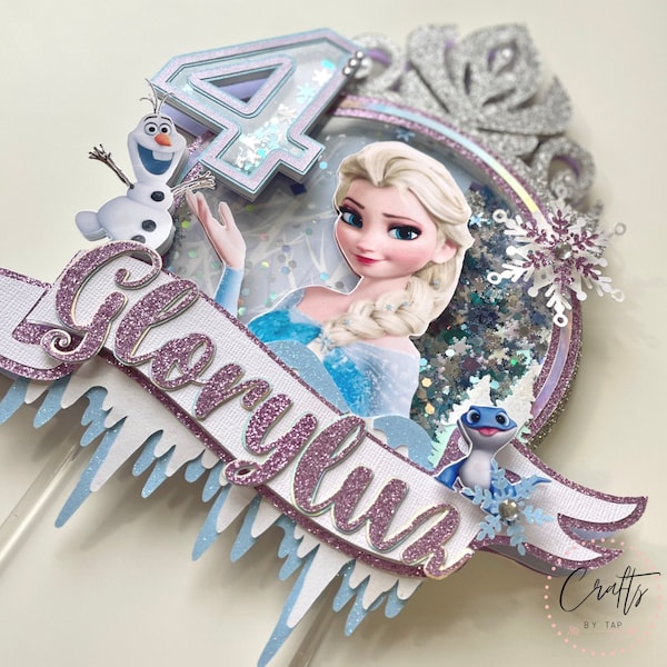 Frozen Elsa Cake Topper Svg - Etsy