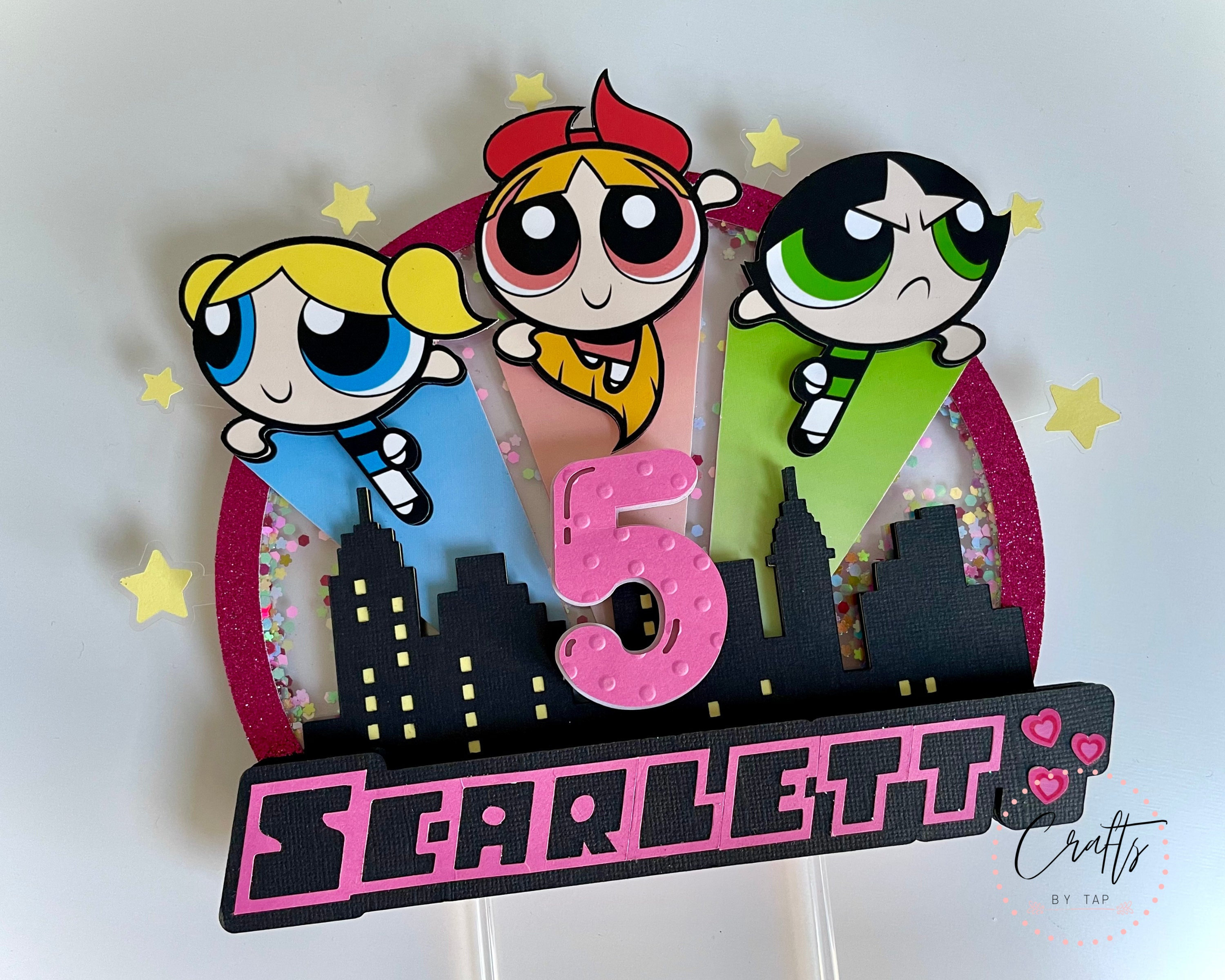 Powerpuff Girls Cake Topper, Powerpuff Girls, Birthday Party Theme ...
