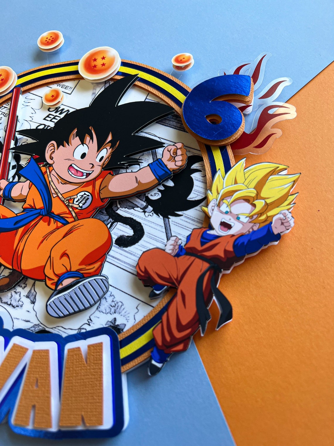 Dragon Ball Z Cake Topper, Dragon Ball Z, Anime Cake Topper, Dragon ...