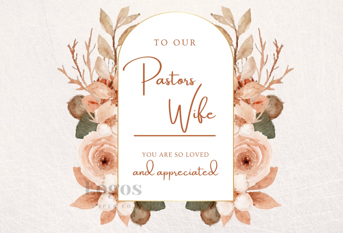 Pastors Wife Appreciation DIGITAL Greeting Card - Etsy