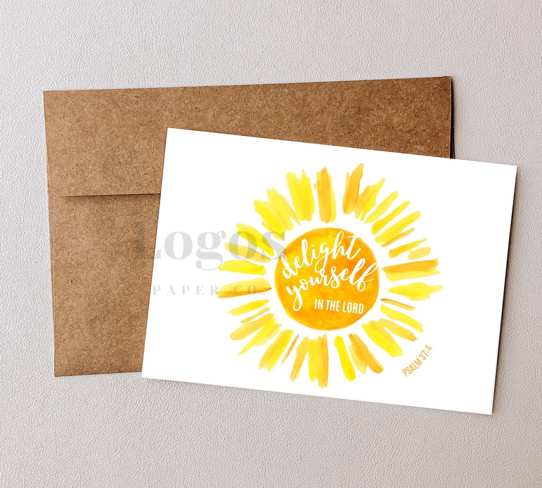 Delight in the Lord DIGITAL Greeting Card File - Etsy