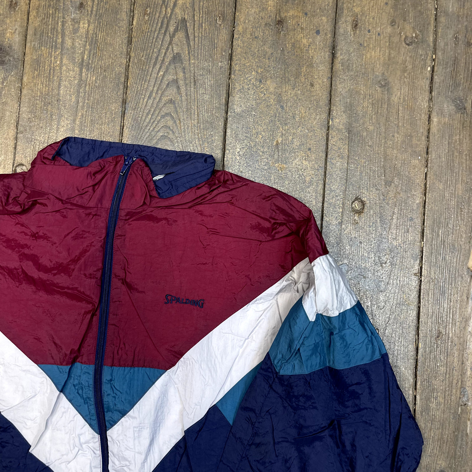 Spalding Track Jacket 90s Vintage Full-zip Sports Coat Red - Etsy