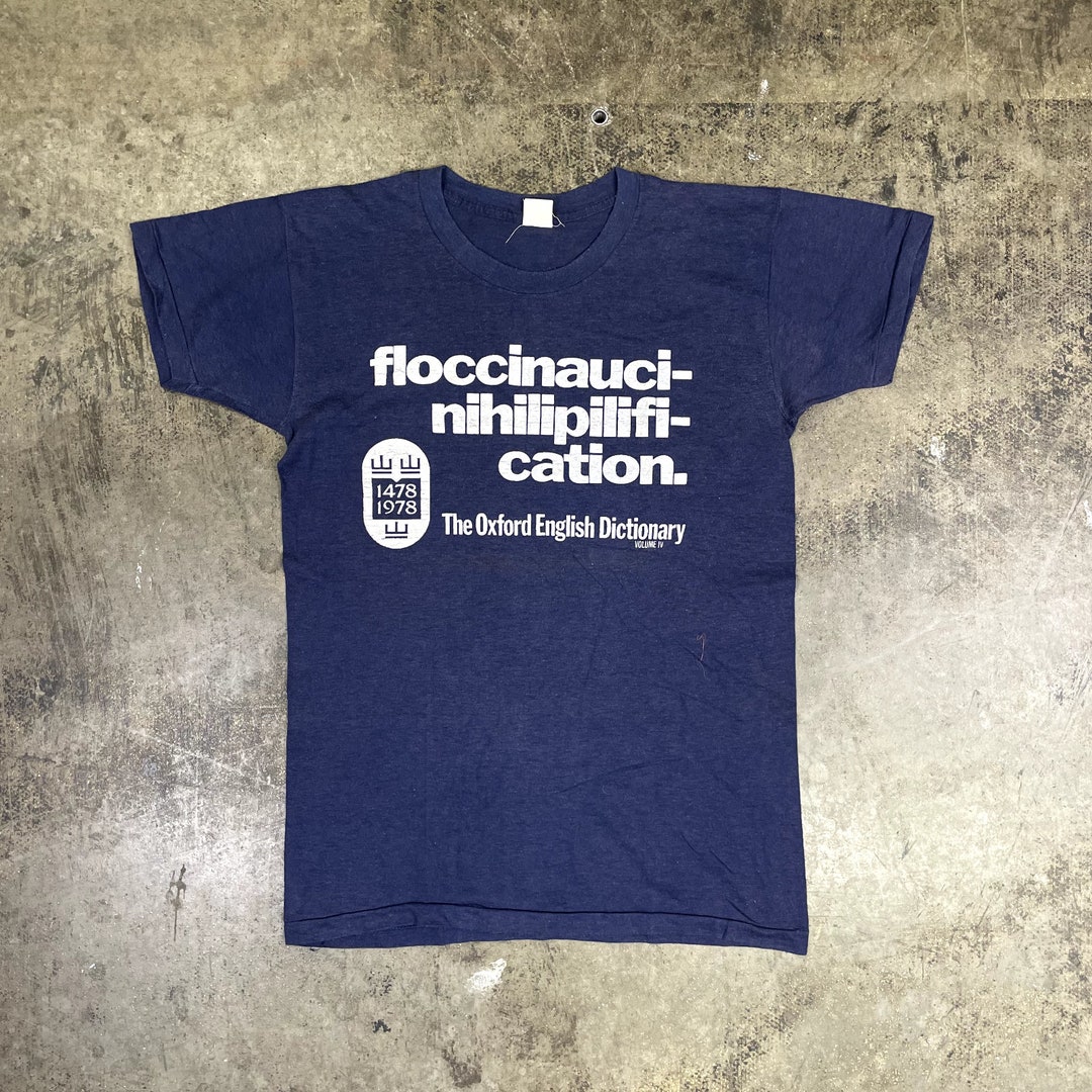 Oxford Dictionary 80s T-shirt Vintage Single Stitch Tee Blue - Etsy