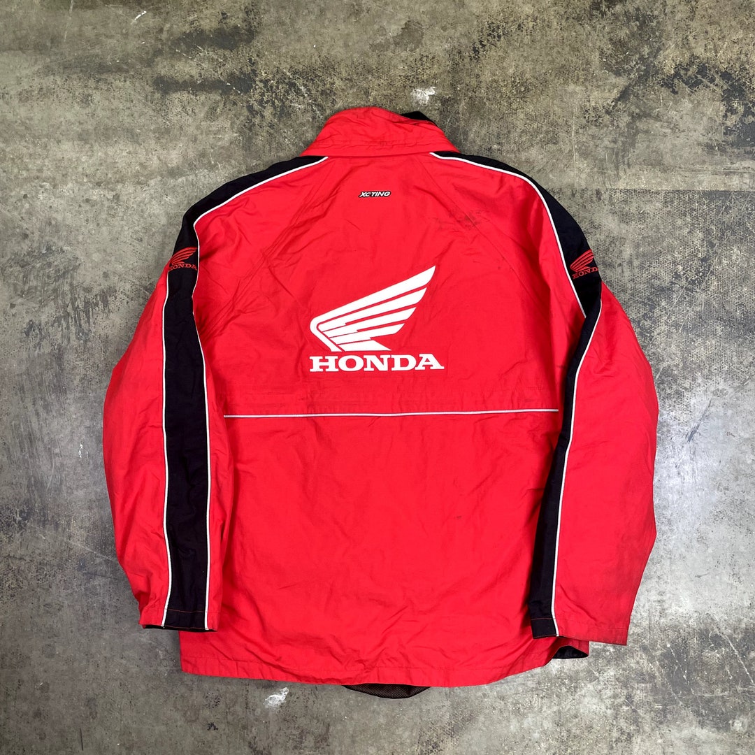 Honda Rain Jacket 90s Vintage Racing Motorsport Full-zip Coat - Etsy UK
