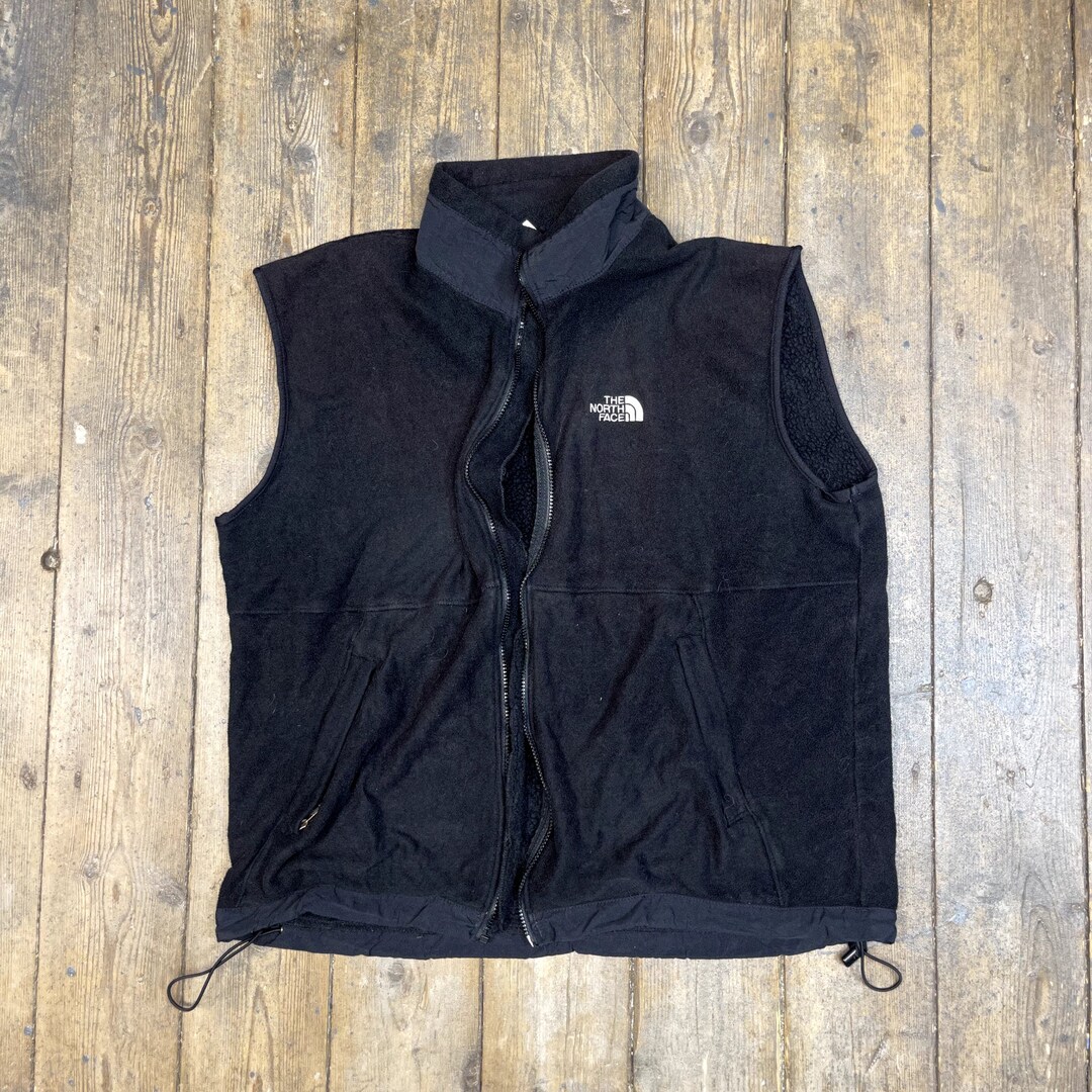 The North Face Fleece Vest Y2K Full-zip Sleeveless Jacket - Etsy