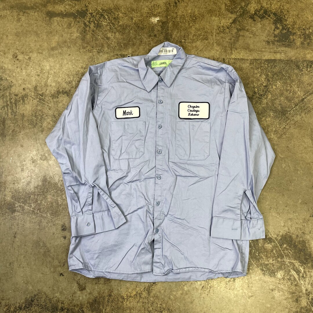 Vintage Work Shirt 90s Workwear Mechanic Vintage Button Down - Etsy