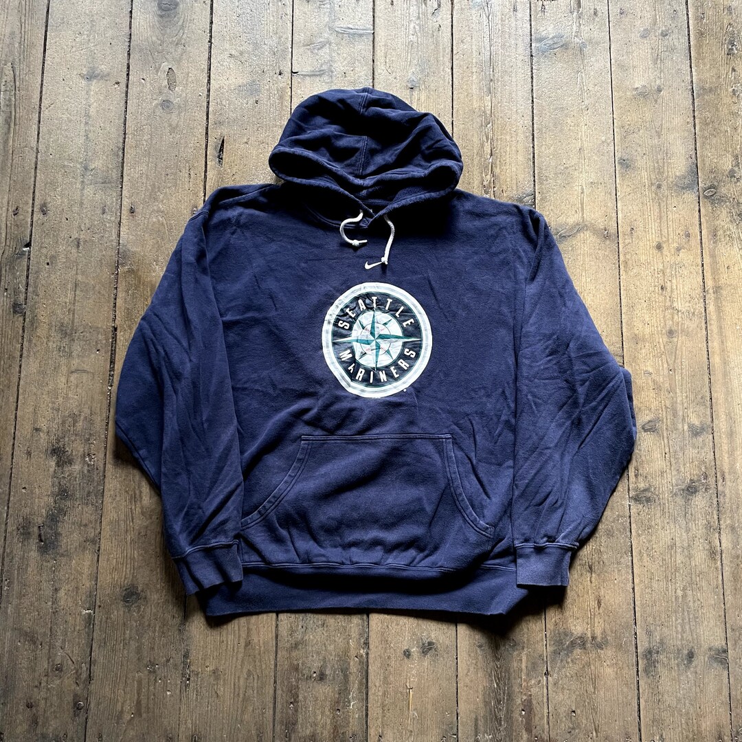 Nike Hoodie Centre Swoosh Y2K Seattle Mariners Sweatshirt - Etsy