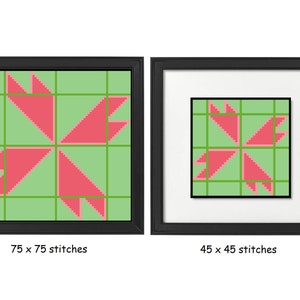 Cross Stitch/diamond Painting Quilt Pattern Rosebud - Etsy