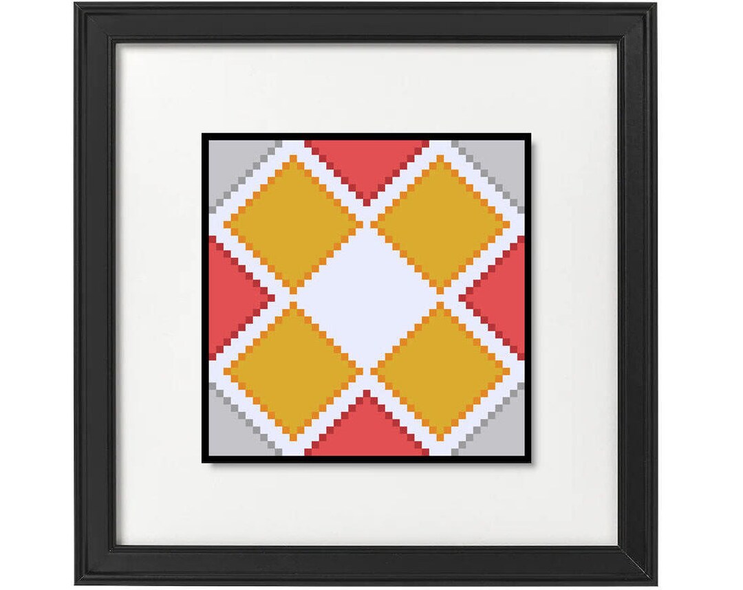 Cross Stitch/diamond Painting Quilt Pattern - Criss Cross - Etsy