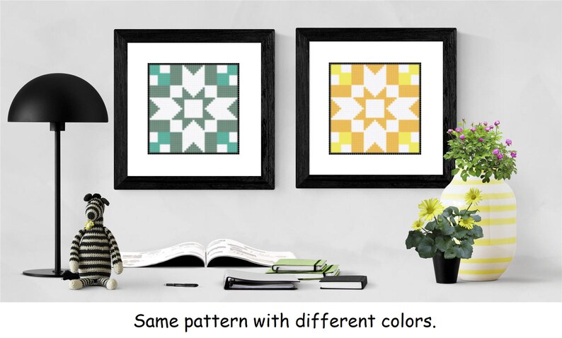 Cross Stitch/diamond Painting Quilt Pattern - Rosebud - Etsy