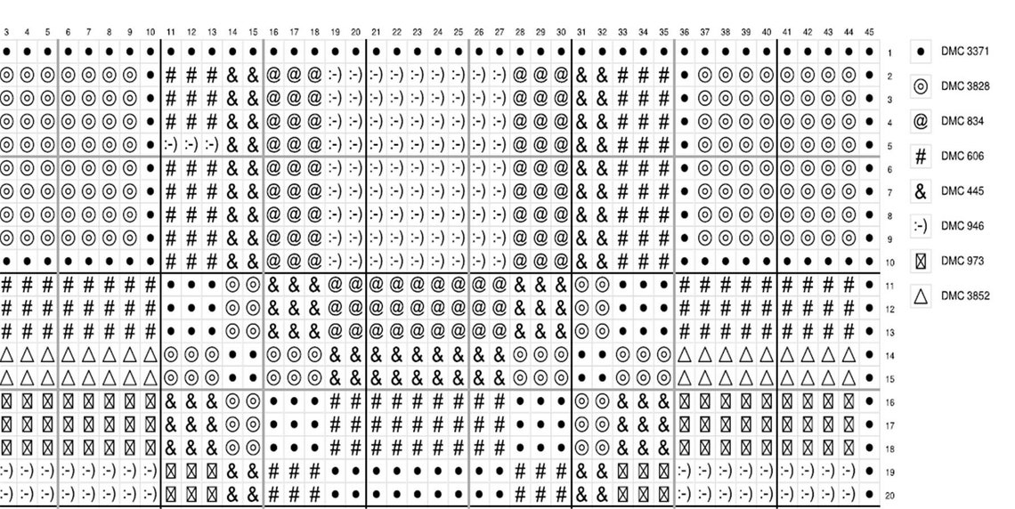 Cross Stitch/diamond Painting Quilt Pattern - Rosebud - Etsy