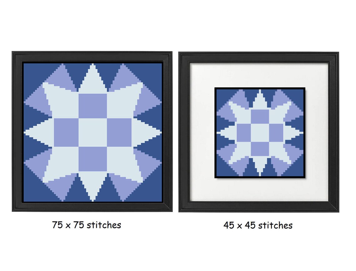 Cross Stitch/diamond Painting Quilt Pattern New Star of - Etsy