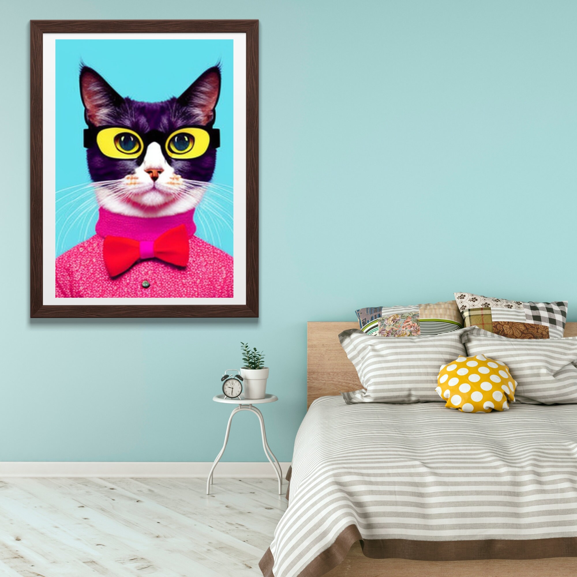 Cat Print, Cat Wall Art, Cat Art, Cat Gift, Cats, Funny Cat, Cool Cat ...