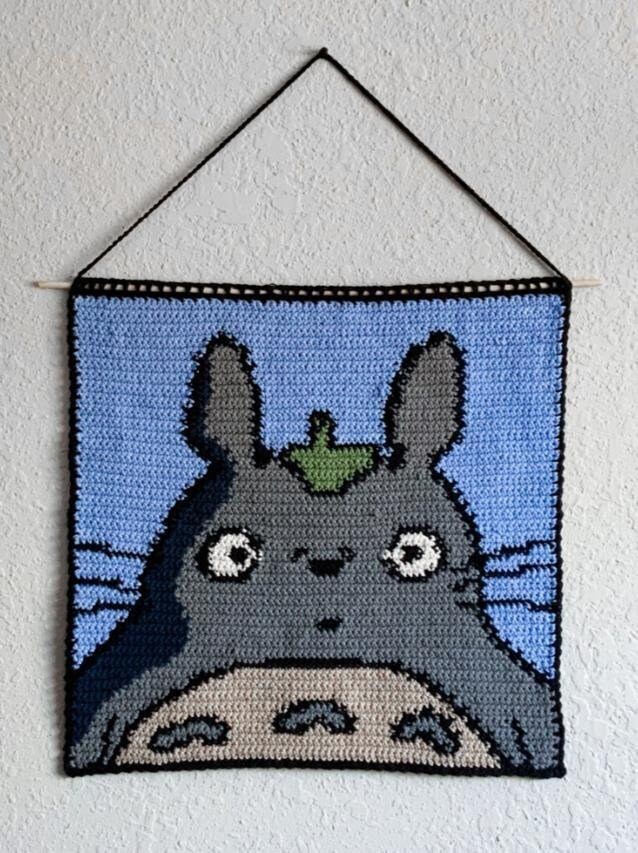 Tapisserie Mon cher voisin Totoro Tutoriel au crochet Amigurumi Modèle ...