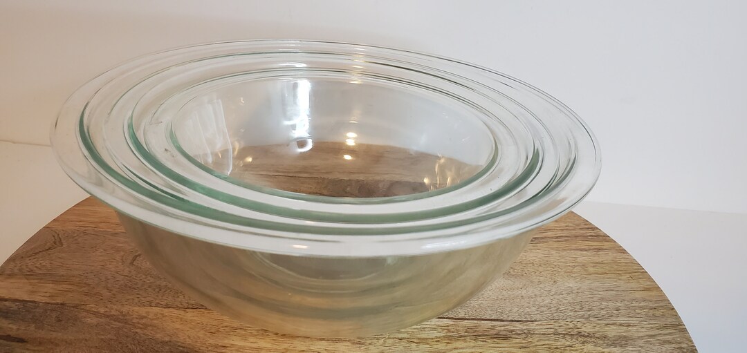 Set of 3 Pyrex Mixing Bowls 2.5 Qt, 1.5 Qt, 1 Qt - Etsy