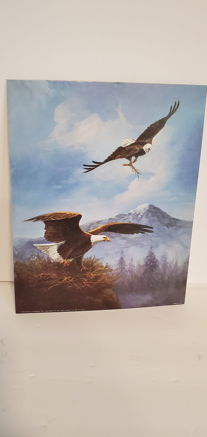 1990 Scafa Tornabene Soaring Eagle Litho USA Set of 4 - Etsy