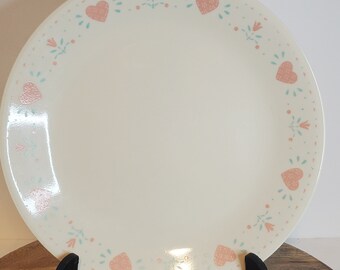 Vintage Corelle Dishes Forever Yours Hearts Pattern, DINNER Plates ...