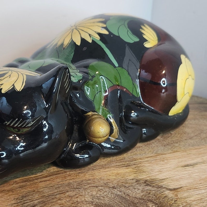 Chinese Cat Figurine - Etsy