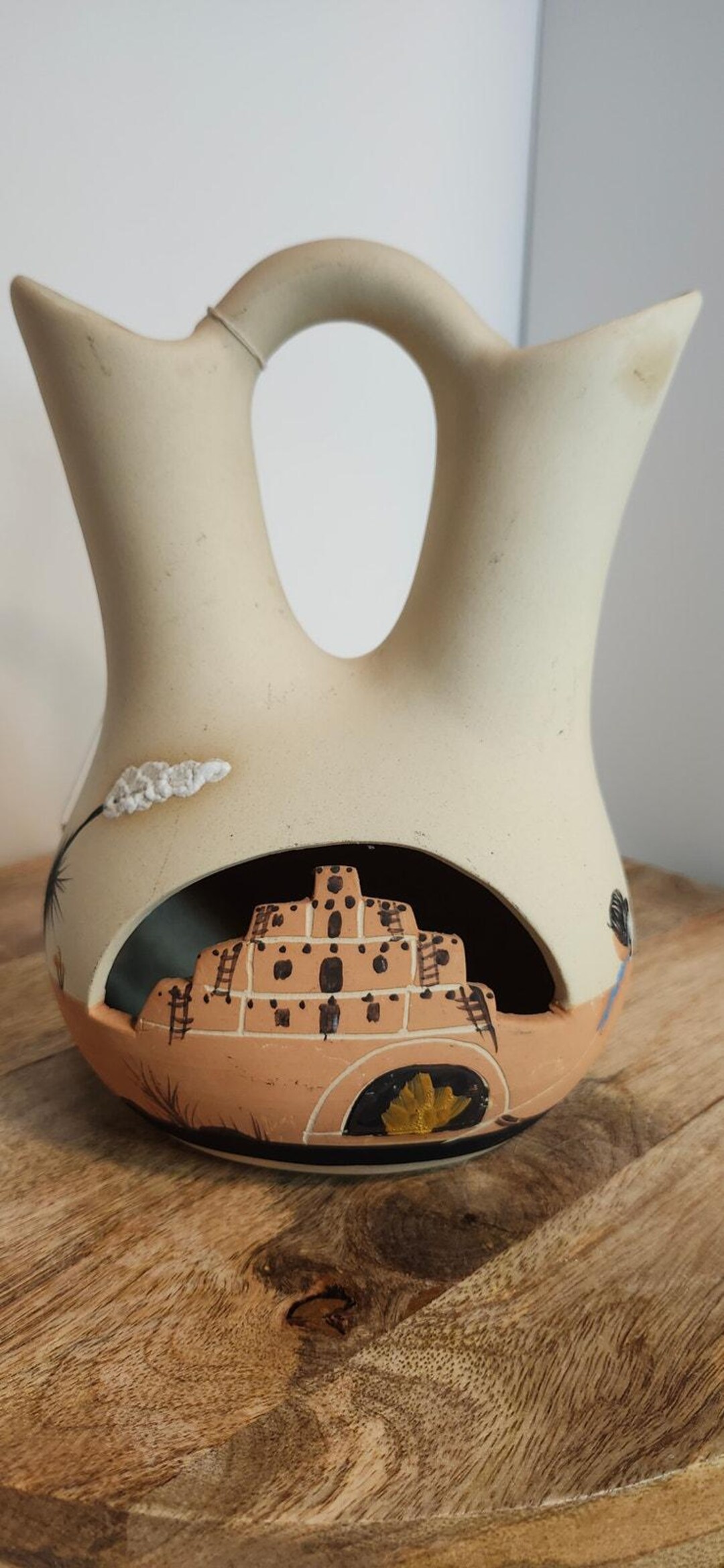 Southwest Native American Pottery Wedding Vase 8 1/4 Kopa Pottery - Etsy