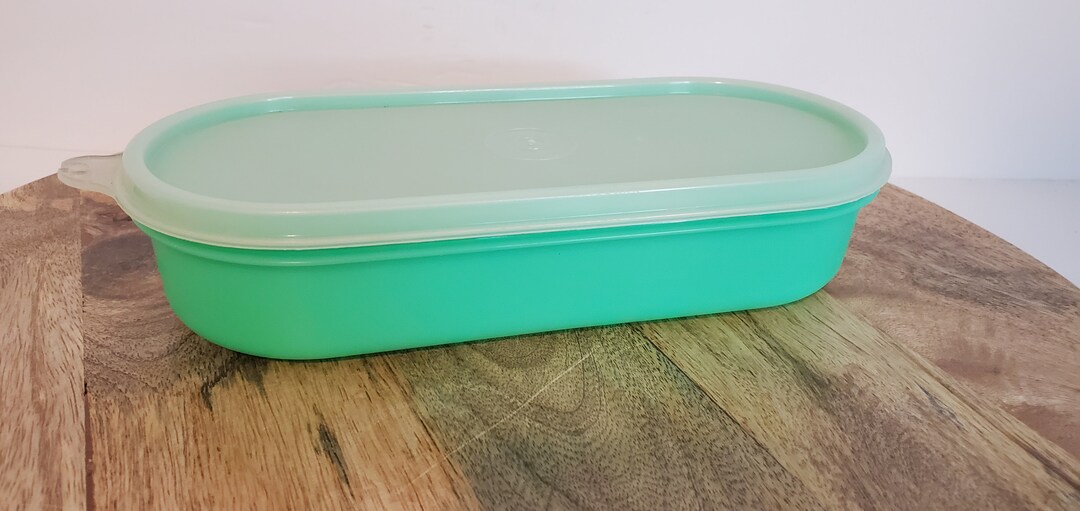 Vintage Jadeite Tupperware Oval Storage 8 1/2" 1375-14 - Etsy