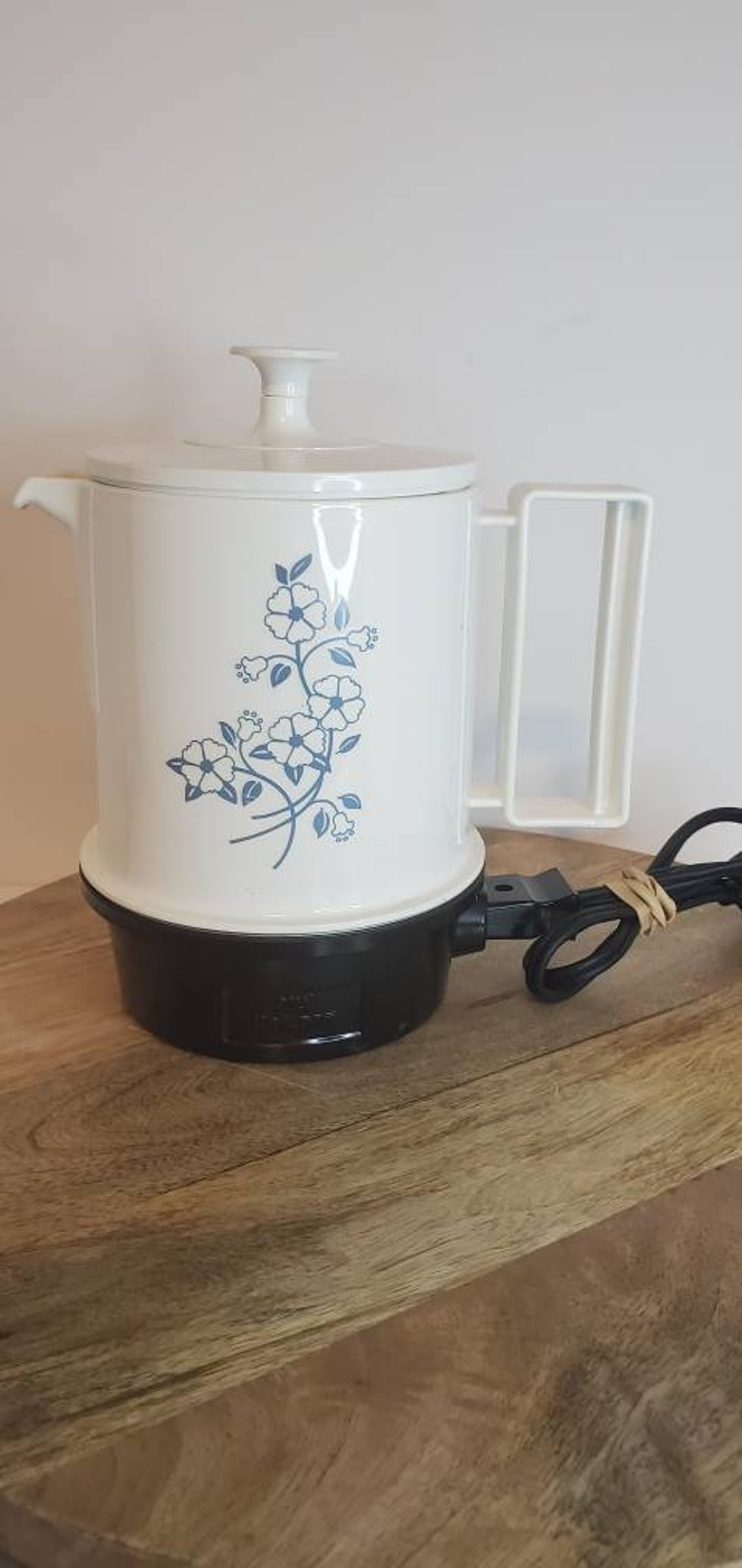 Vintage Blue Flower Regal Poly Hot Pot 5 Cup- Working - Etsy