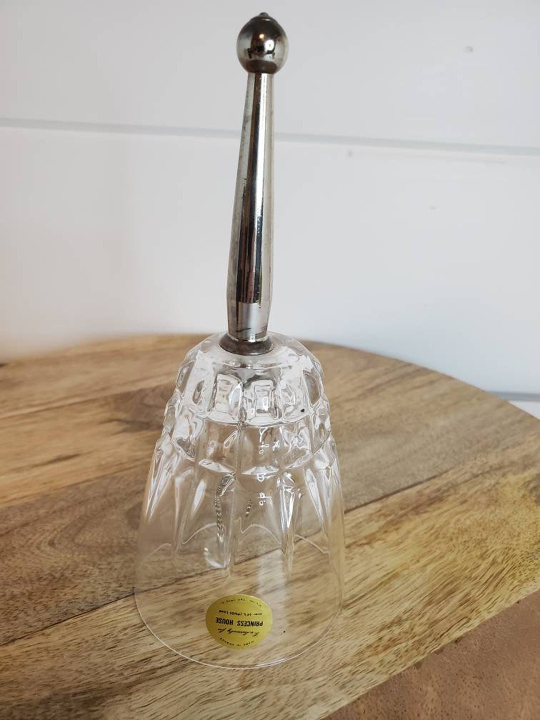 Princess House Crystal & Silver Bell 6.5" - Etsy
