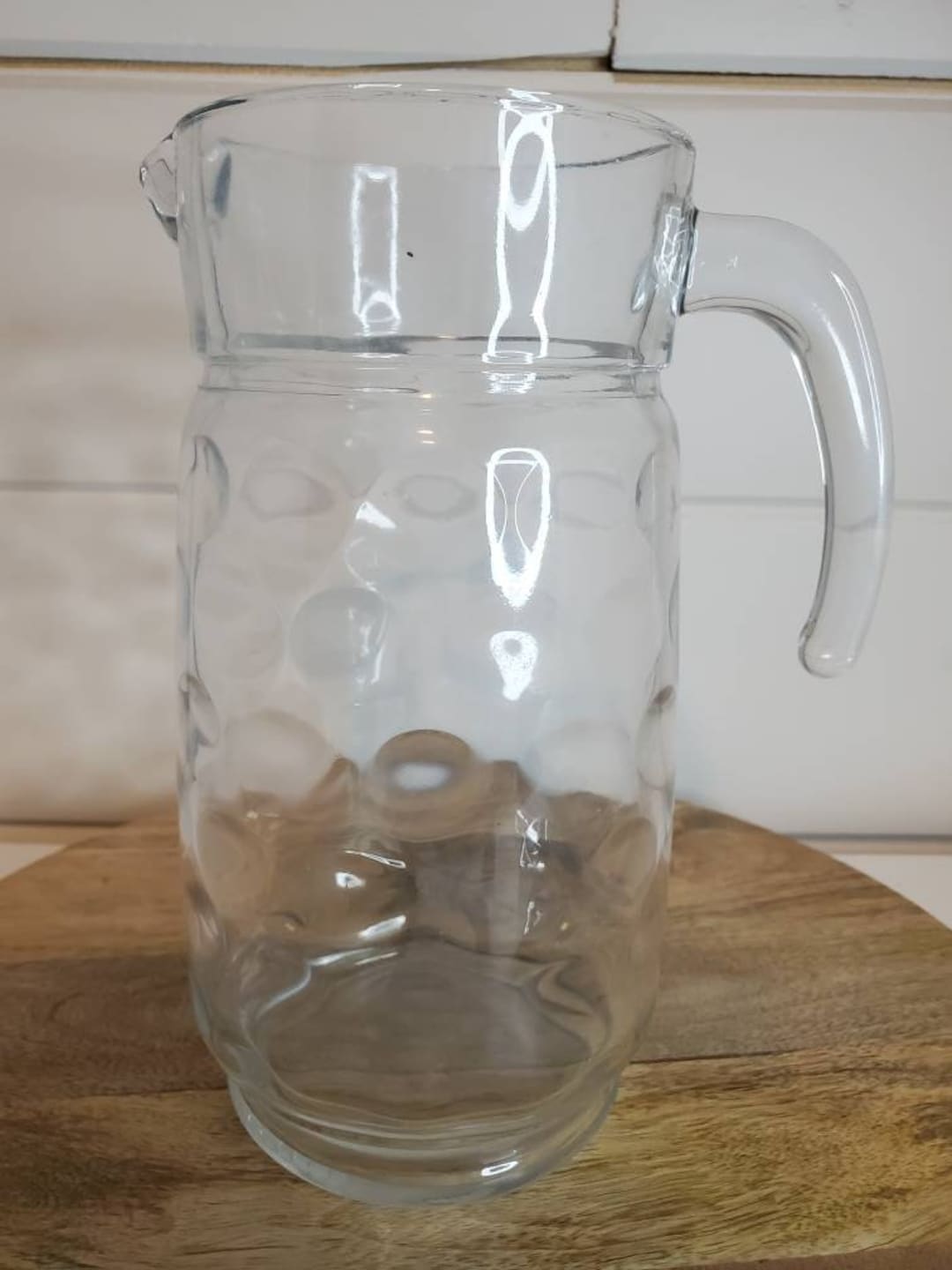 Adorable Vintage Bubble Glass Pitcher - Etsy