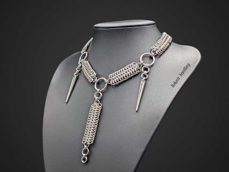 Chainmail Gothic-style Stainless Steel Necklace - Etsy