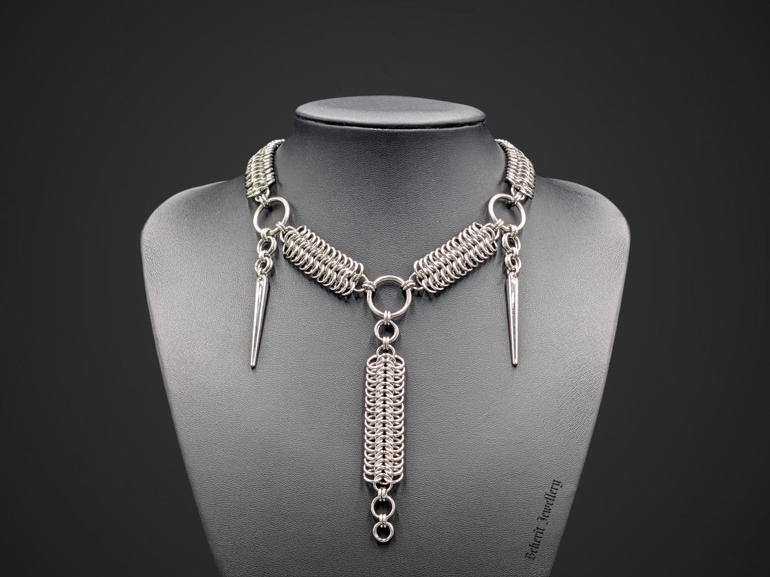 Chainmail Gothic-style Stainless Steel Necklace - Etsy