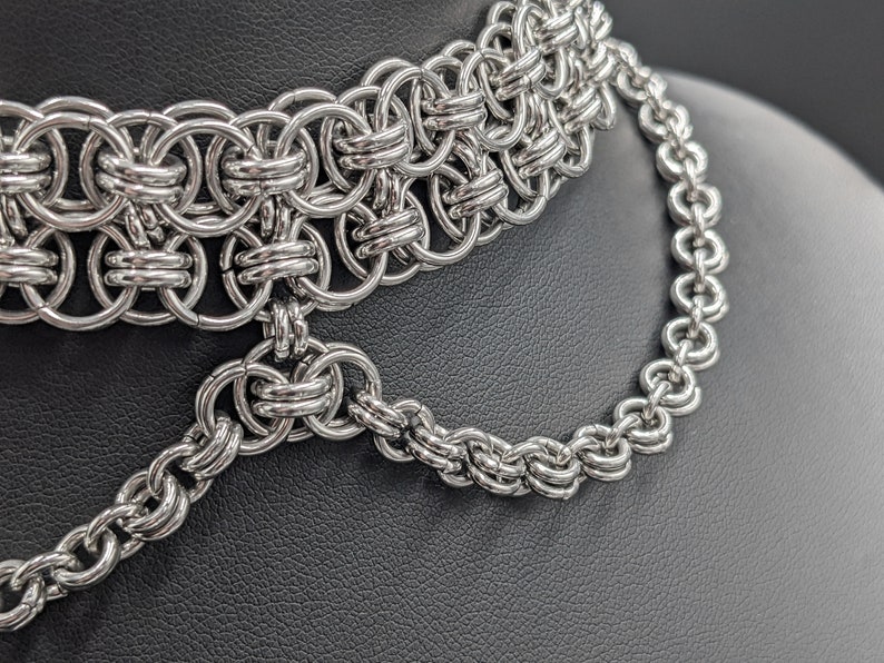 Chainmail Medieval Stainless Steel Choker - Etsy