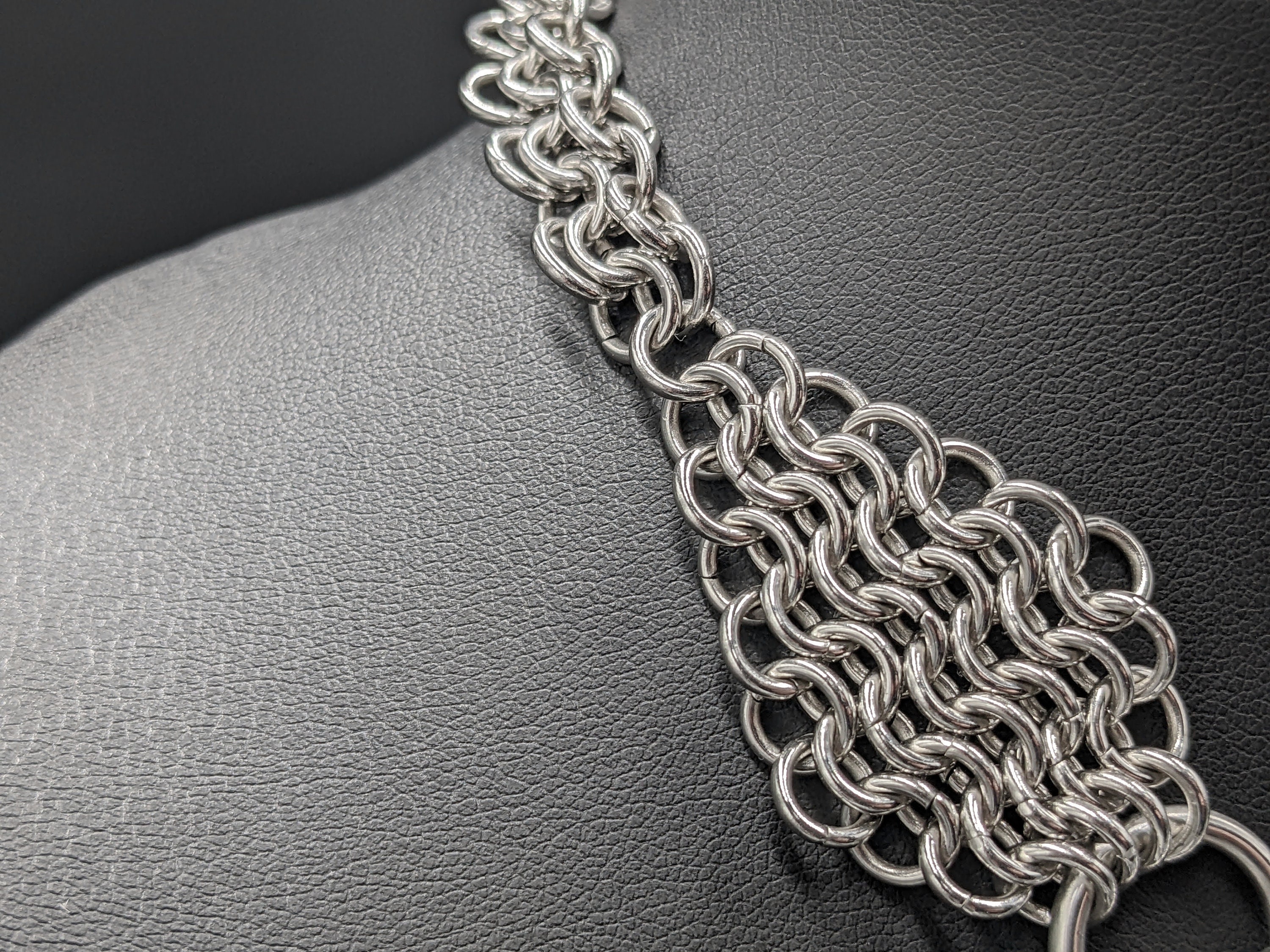 Chainmail Gothic Stainless Steel Necklace - Etsy