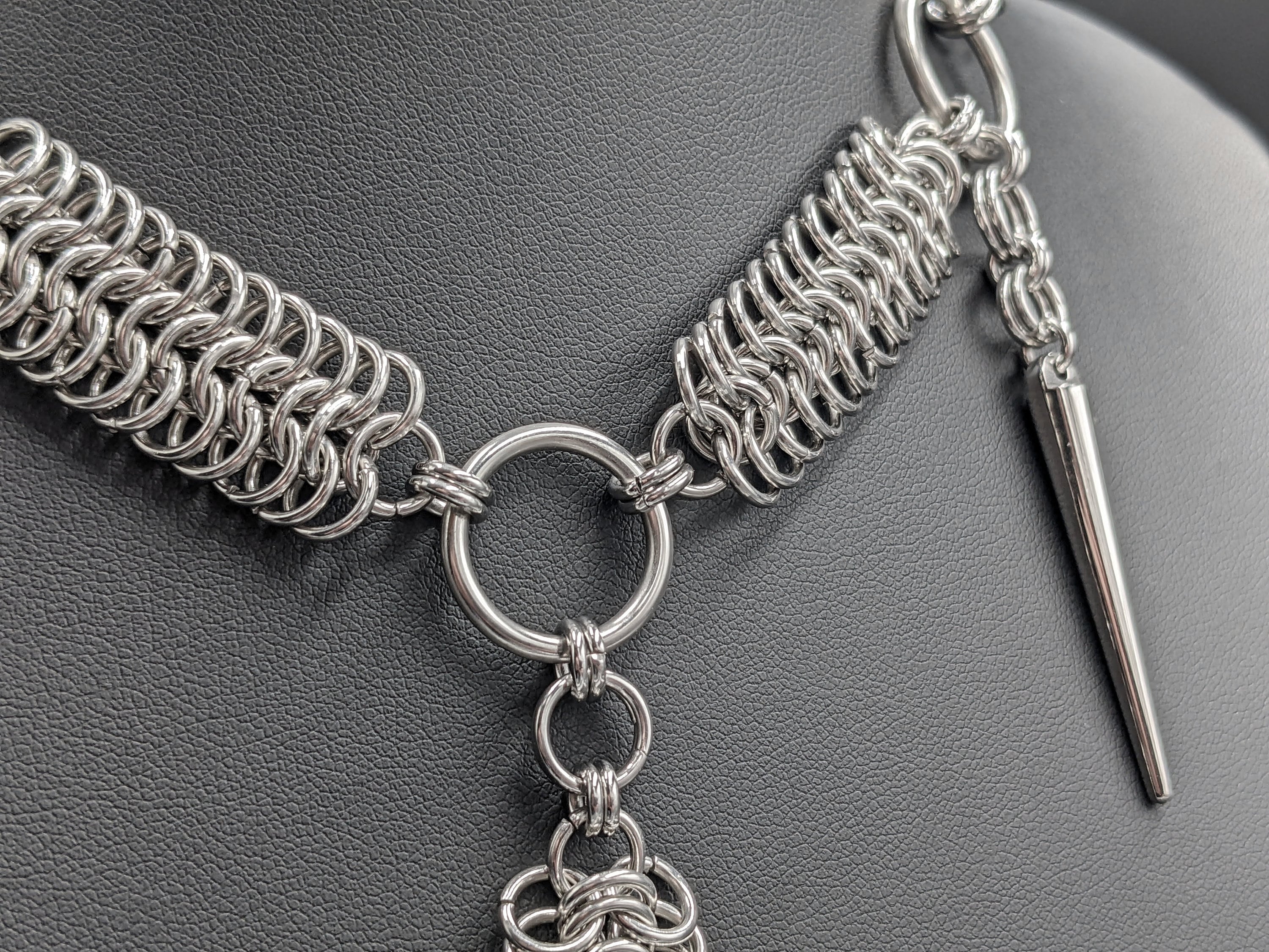 Chainmail Gothic-style Stainless Steel Necklace - Etsy