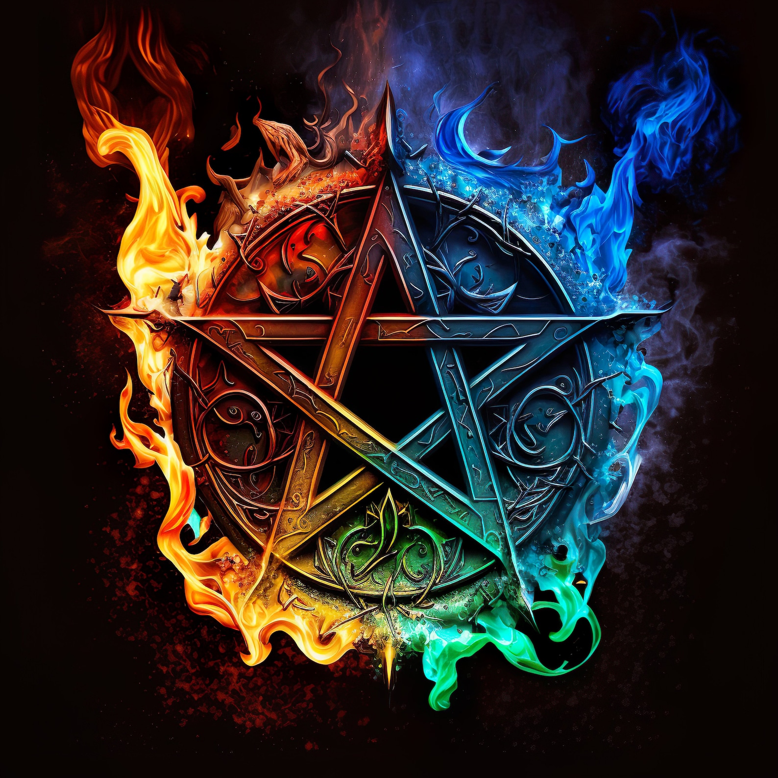 Wiccan Pentagram and Pentacle Art 4k+ - Etsy