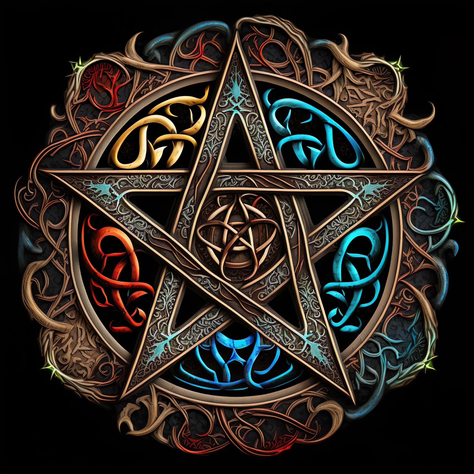 Wiccan Pentagram and Pentacle Art 4k+ - Etsy