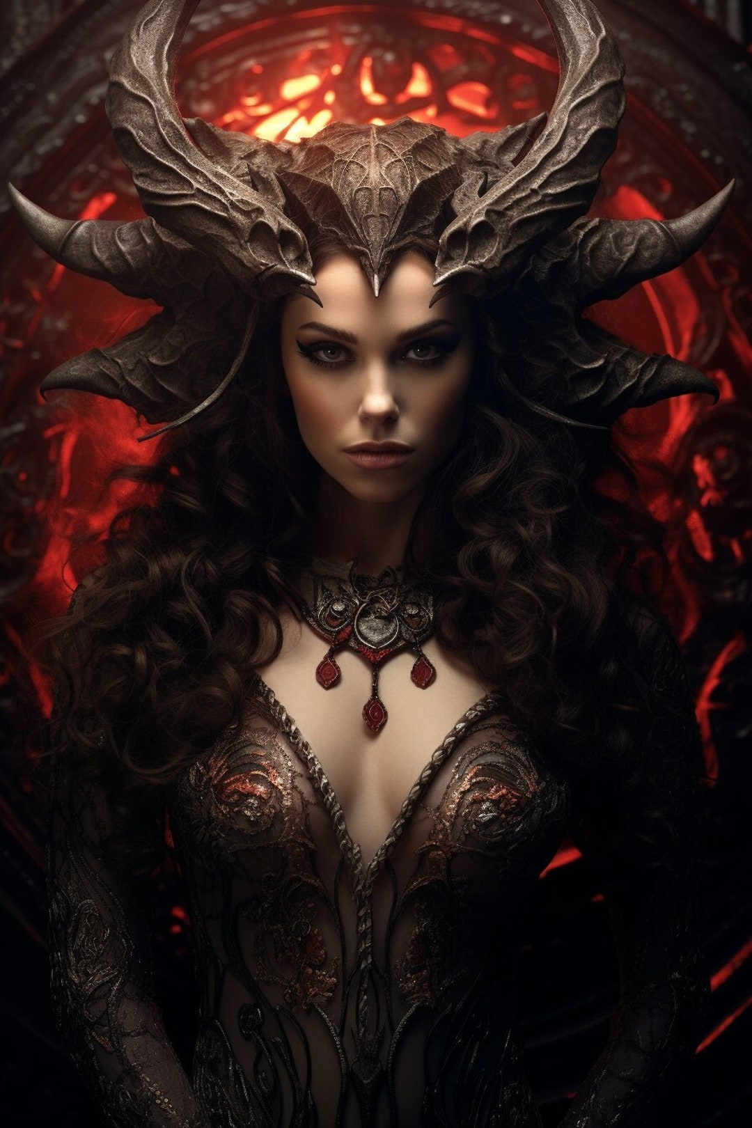 Lilith Goddess of the Night Digital Art - V2 - Etsy