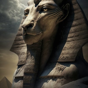 Egyptian Sphinx Art 4k+ - Etsy