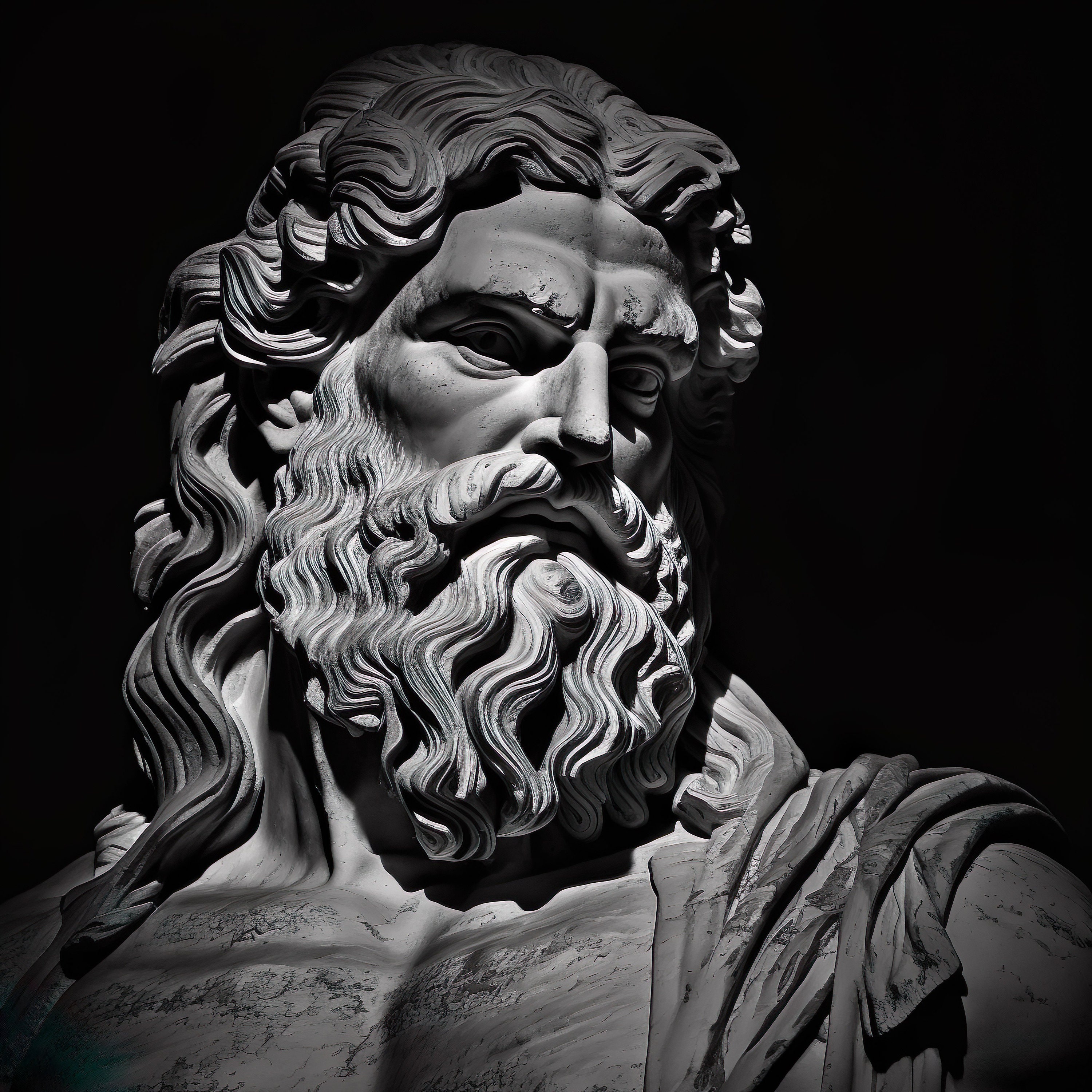 Greek God Zeus Art 4k+ - Etsy