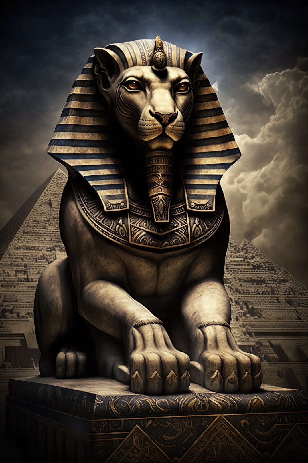 Egyptian Sphinx Art 4k+ - Etsy