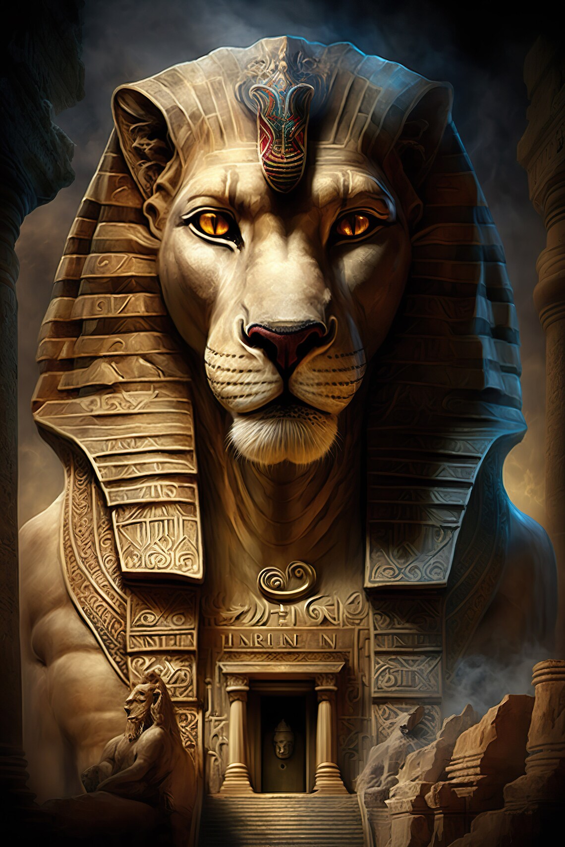 Egyptian Sphinx Art 4k+ - Etsy