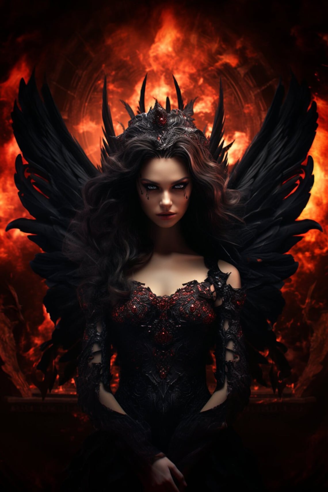 Lilith Goddess of the Night Digital Art - V1 - Etsy