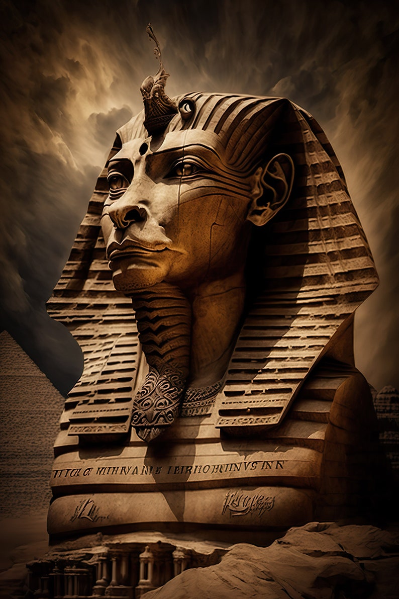 Egyptian Sphinx Art 4k+ - Etsy