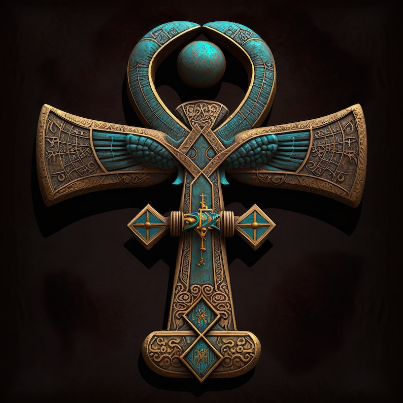 The Egyptian Ankh, AKA the Key of Life Digital Art, 5 Uniquely ...