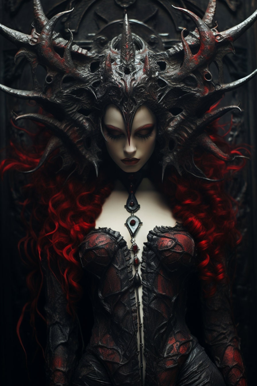 Lilith Diosa de la noche Arte digital - V2 - Etsy España