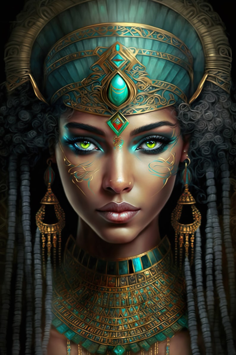 Stunning Egyptian Goddess Digital Art 4k+ Resolution. Perfect for ...